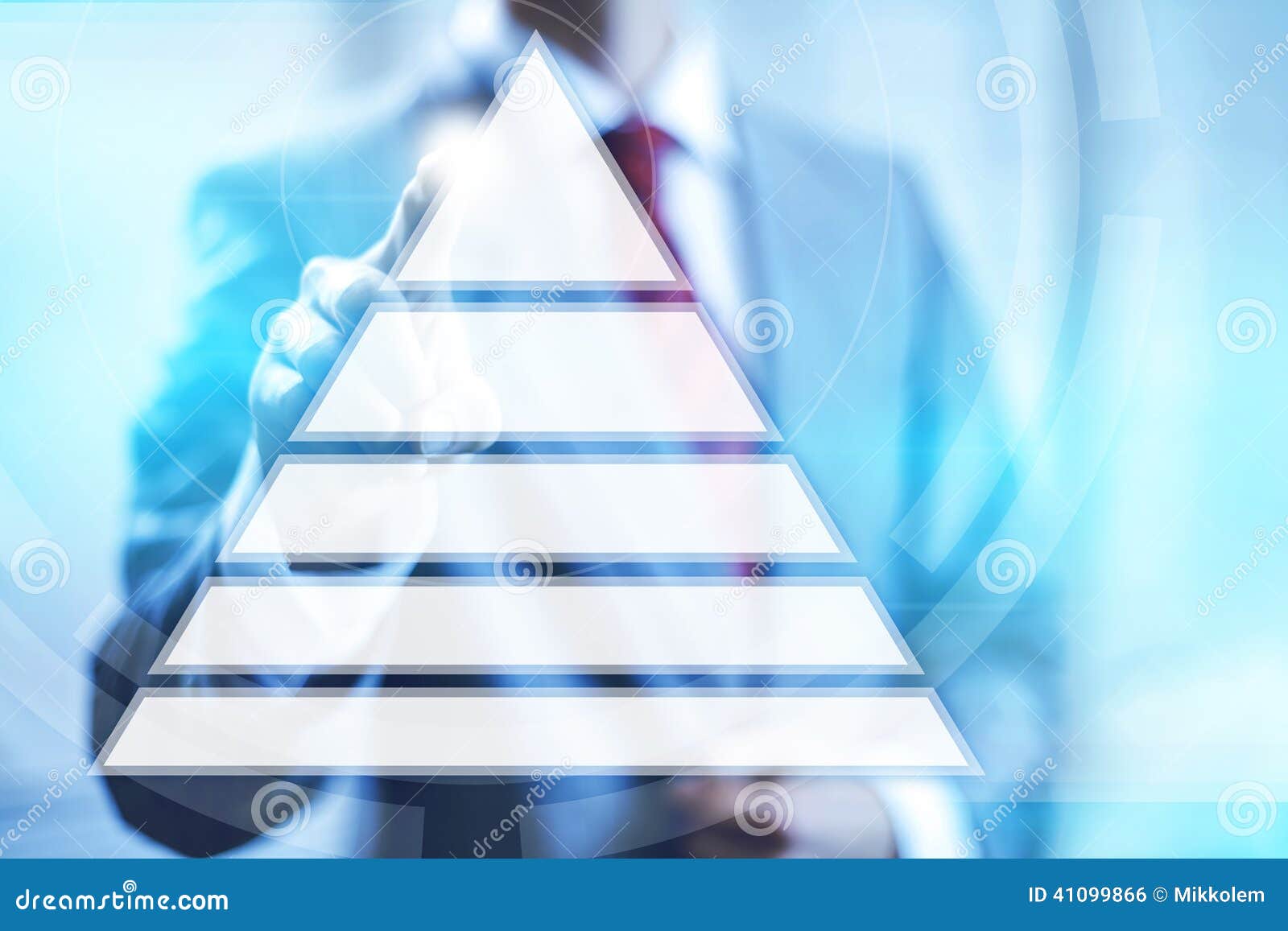Hierarchy pyramid stock illustration. Illustration of computer - 41099866