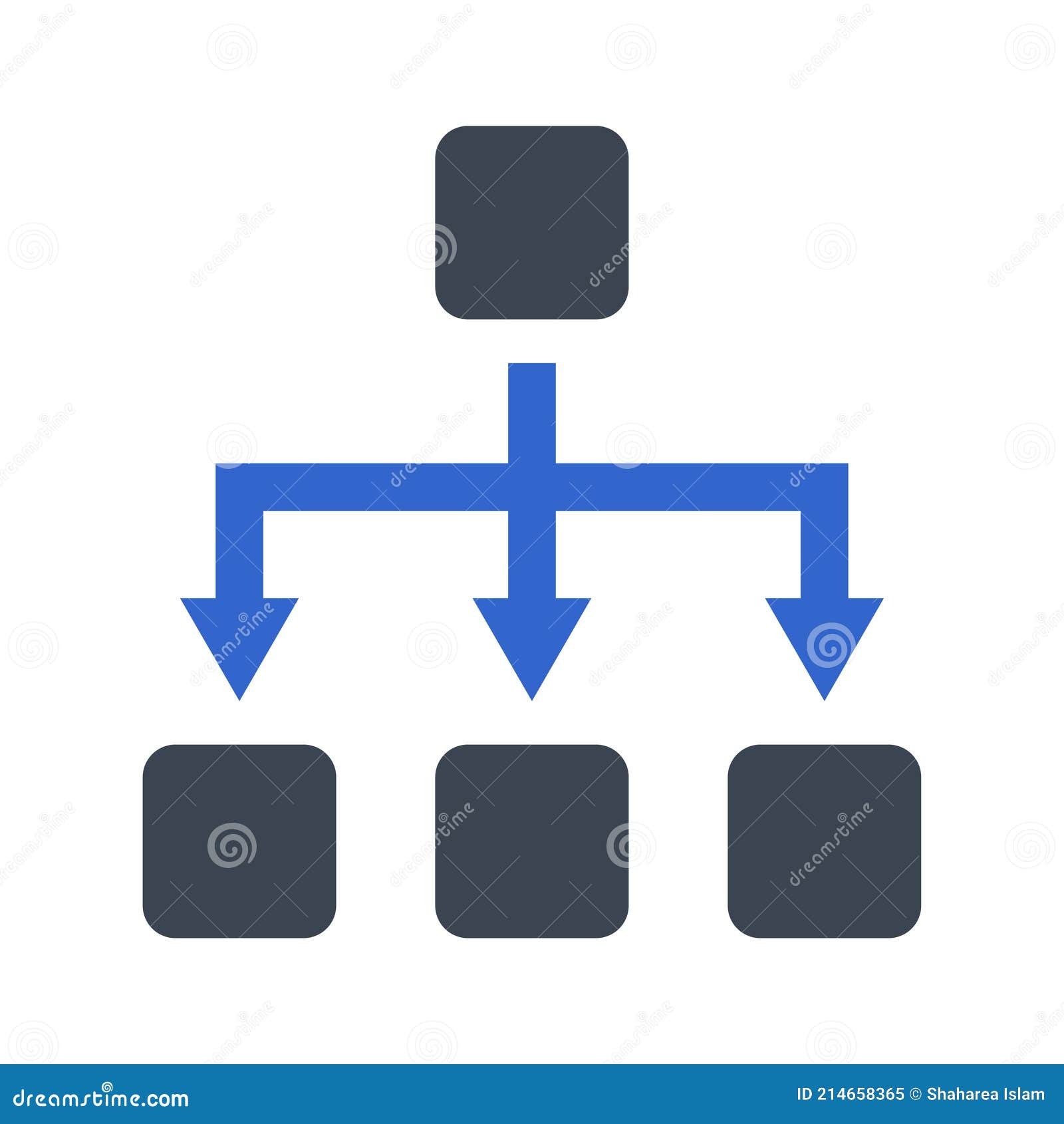 Hierarchy structure icon stock vector. Illustration of icon - 214658365