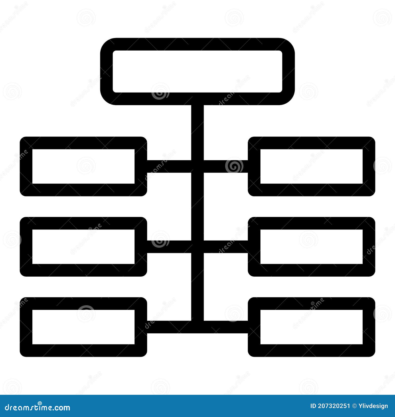 Hierarchy Structure Icon Outline Style Stock Illustration Illustration Of Leadership