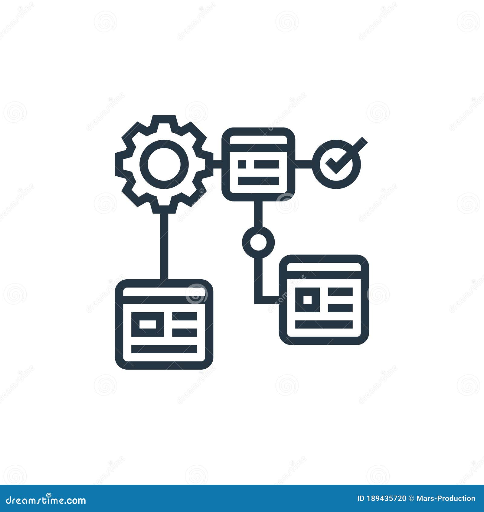 Hierarchy Structure Vector Icon Isolated on White Background. Outline ... Hierarchy Structure Vector Icon Isolated on White Background. Outline ...