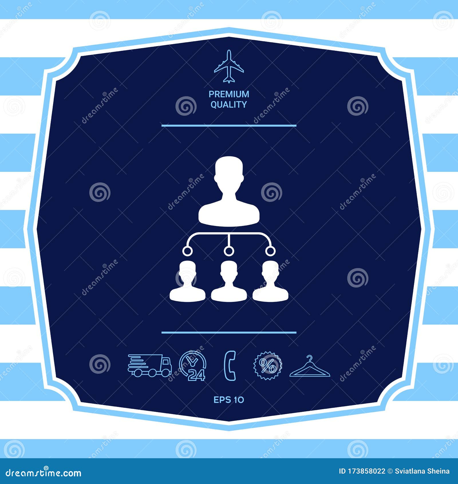 Hierarchy Symbol Icon. Graphic Elements for Your Design Stock Vector ...