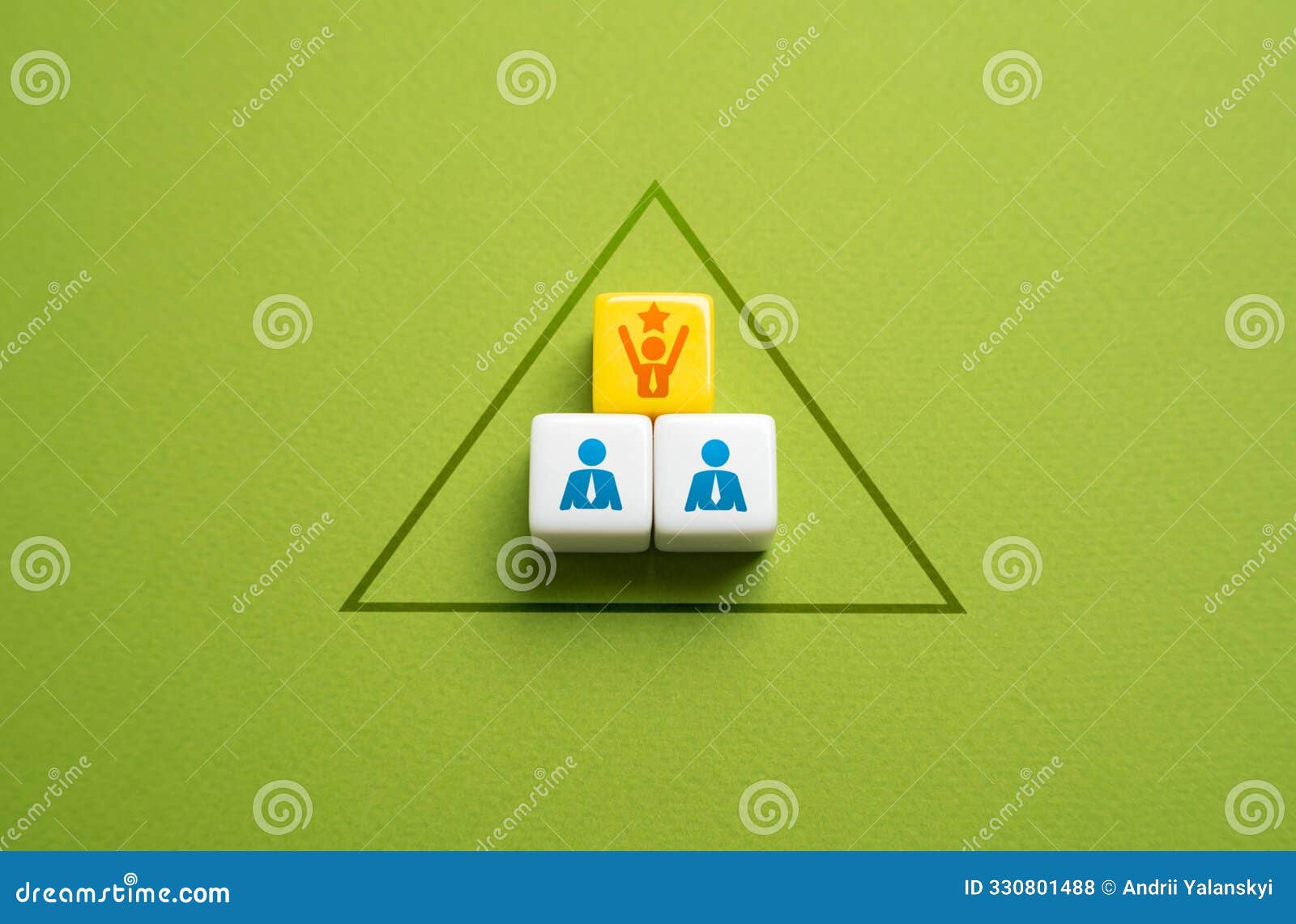 Hierarchy and Teamwork. Achieve Success through Cooperation Stock Photo ...