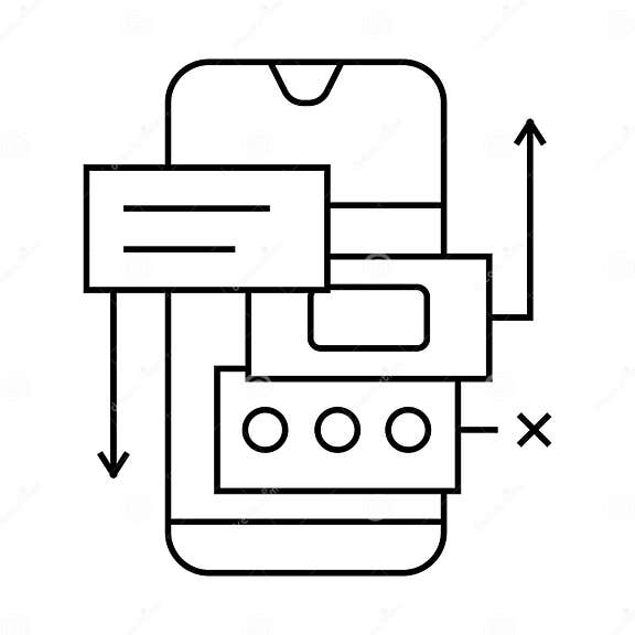Hierarchy Ux Ui Design Line Icon Vector Illustration Stock Vector ... Hierarchy Ux Ui Design Line Icon Vector Illustration Stock Vector ...