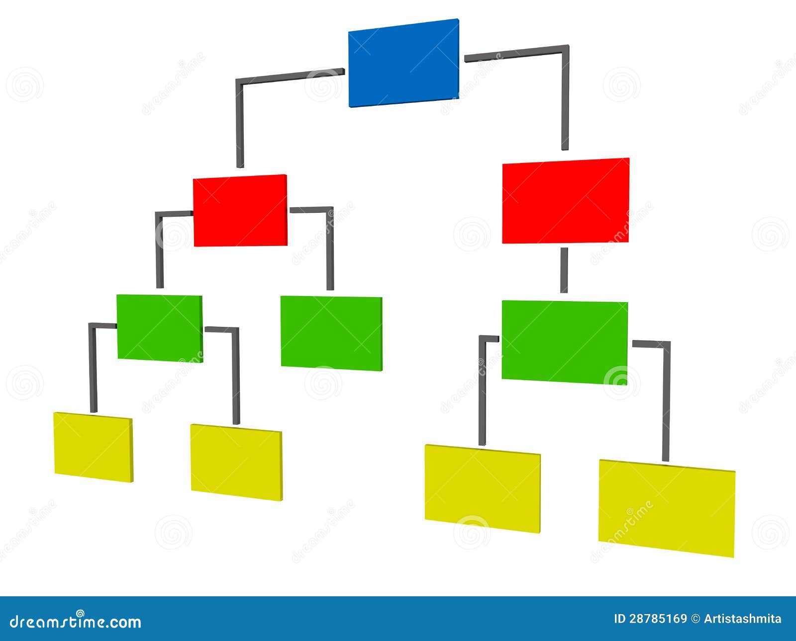 Hierarchy in vivid color stock illustration. Illustration of ...