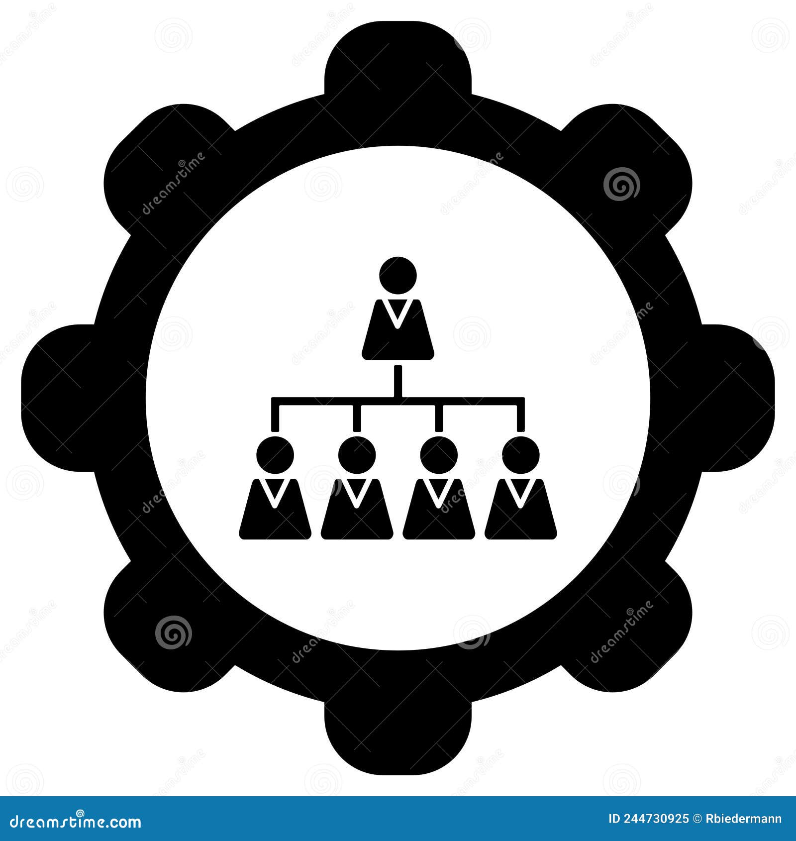 Hierarchy and wheel stock vector. Illustration of team - 244730925