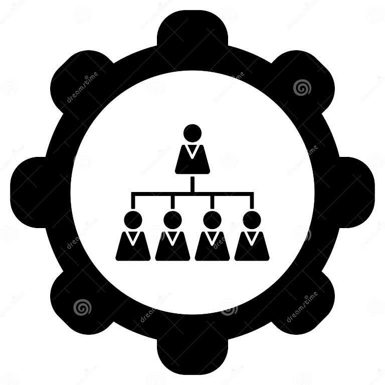Hierarchy and wheel stock vector. Illustration of team - 244730925