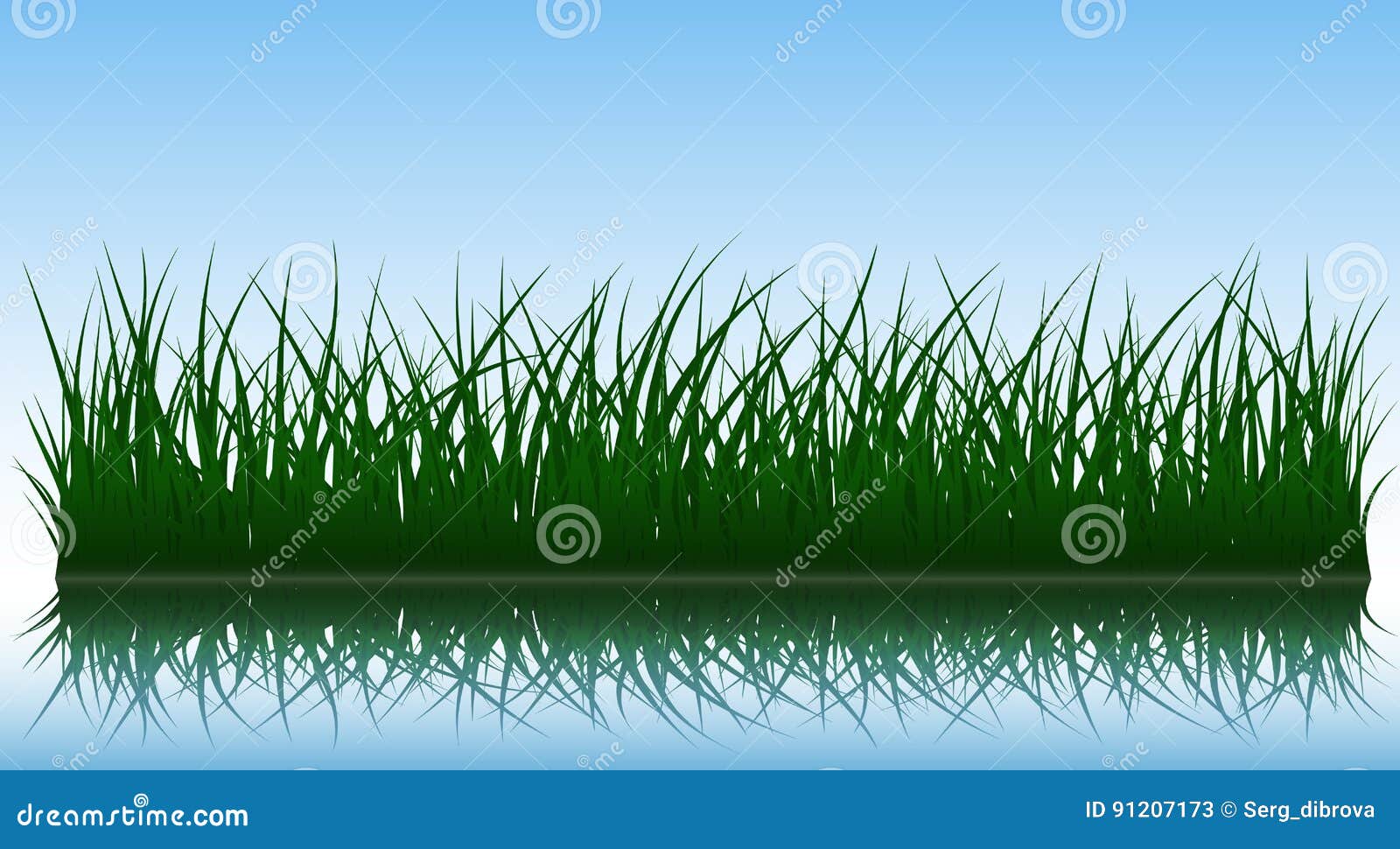 Hierba verde del vector ilustración del vector. Ilustración de parque ...