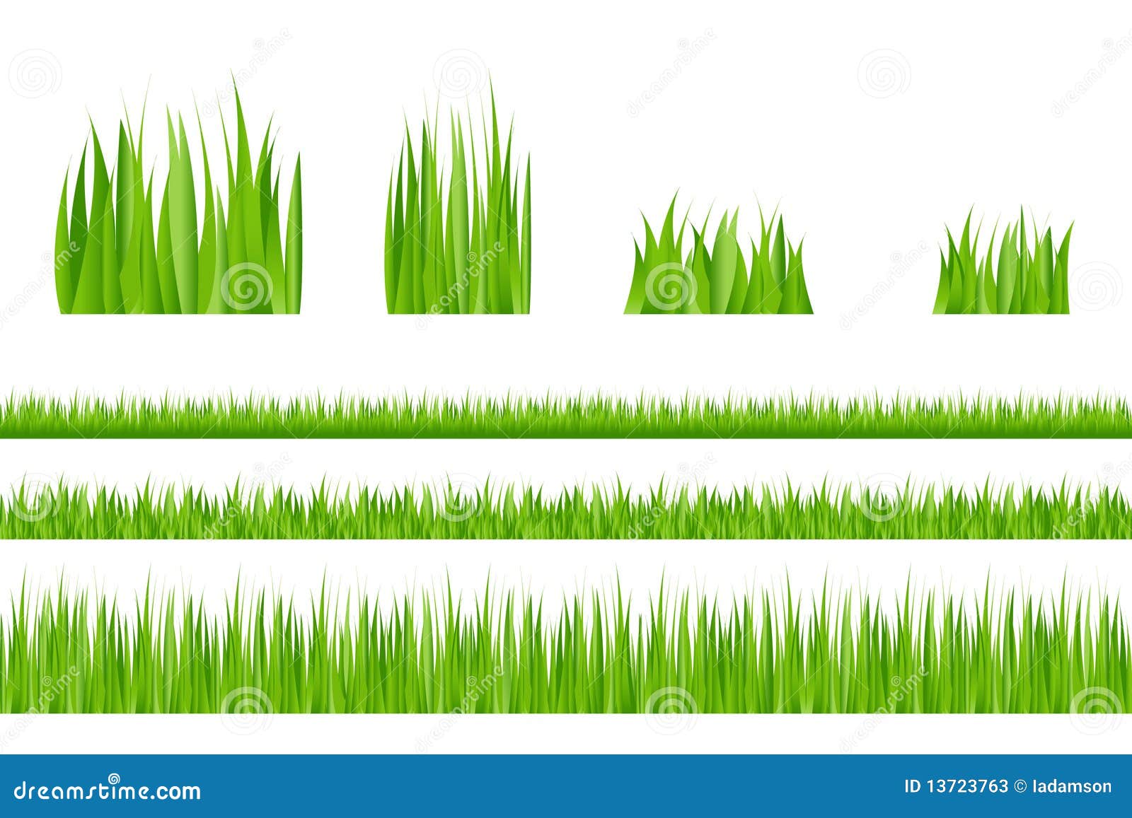 Hierba verde. Vector ilustración del vector. Ilustración de prado ...