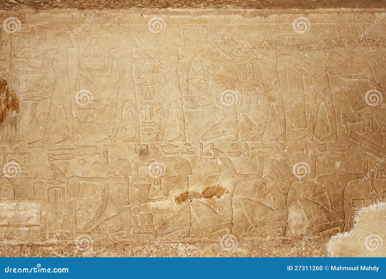 Hieroglyphic on stone stock photo. Image of rock, architecture - 27311260