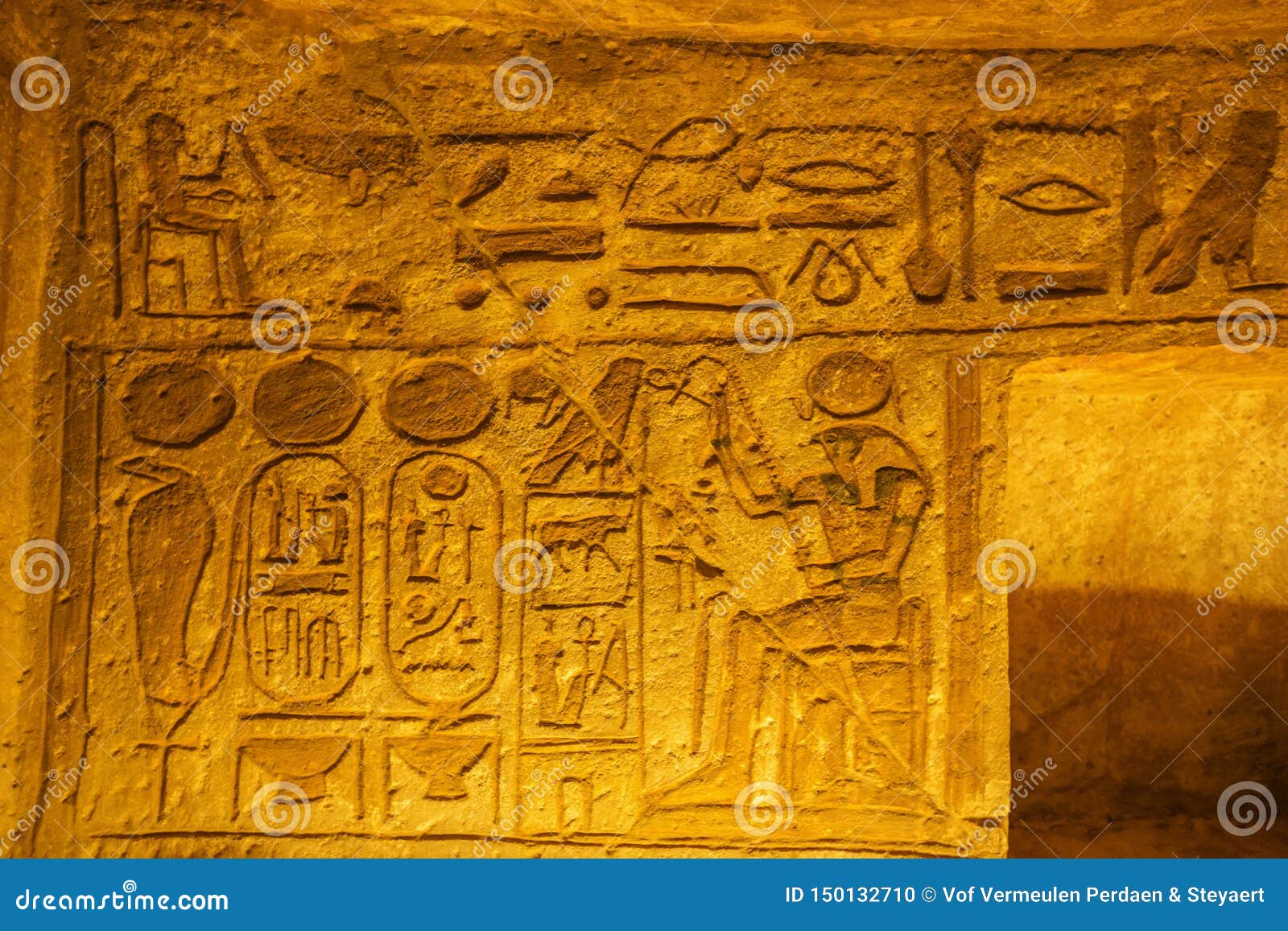 Hieroglyphs with Ra stock photo. Image of hieroglyphs - 150132710