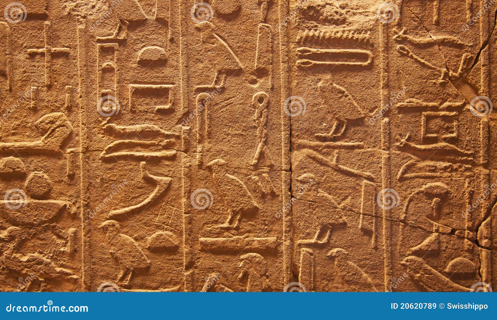 Hieroglyphs on the wall stock image. Image of archaeology - 20620789