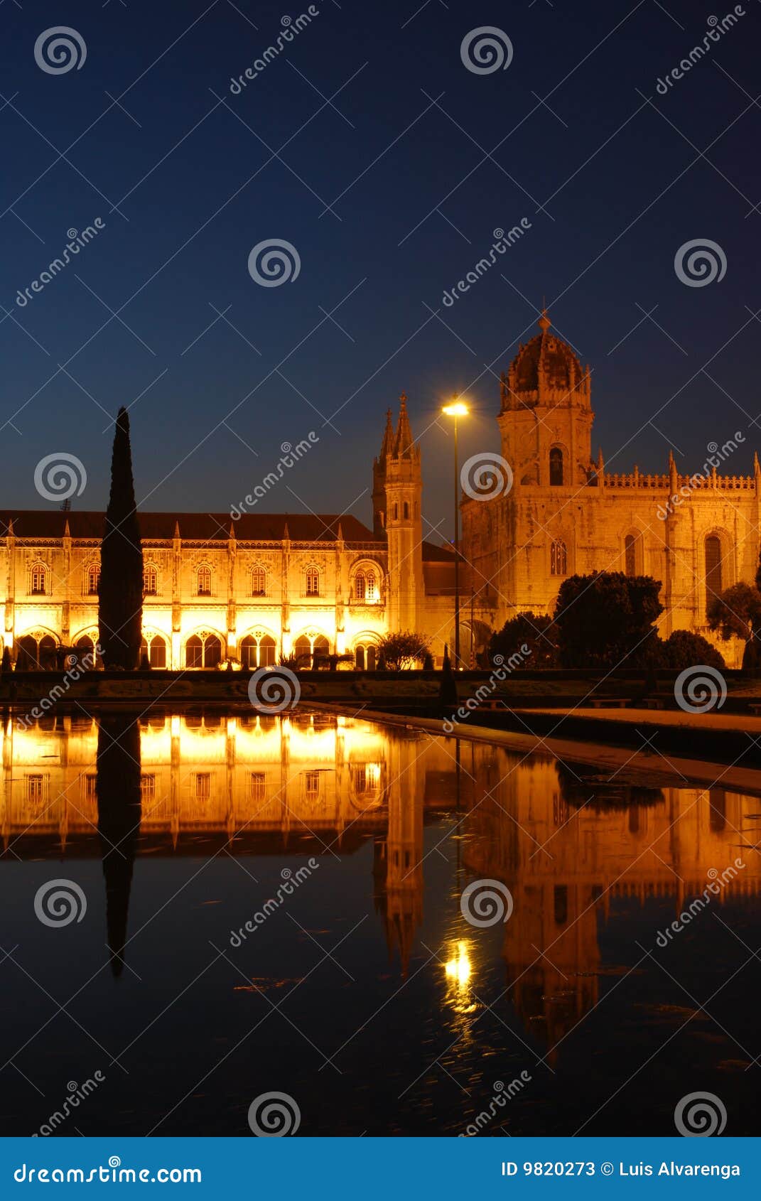 Hieronymites Monastery stock image. Image of reflection - 9820273