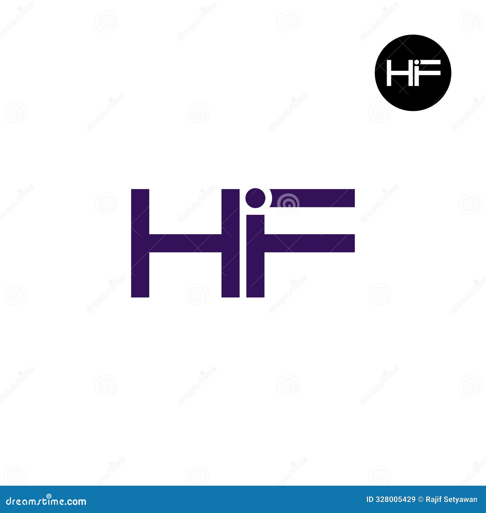 HIF Logo Letter Monogram Design Stock Vector - Illustration of ...