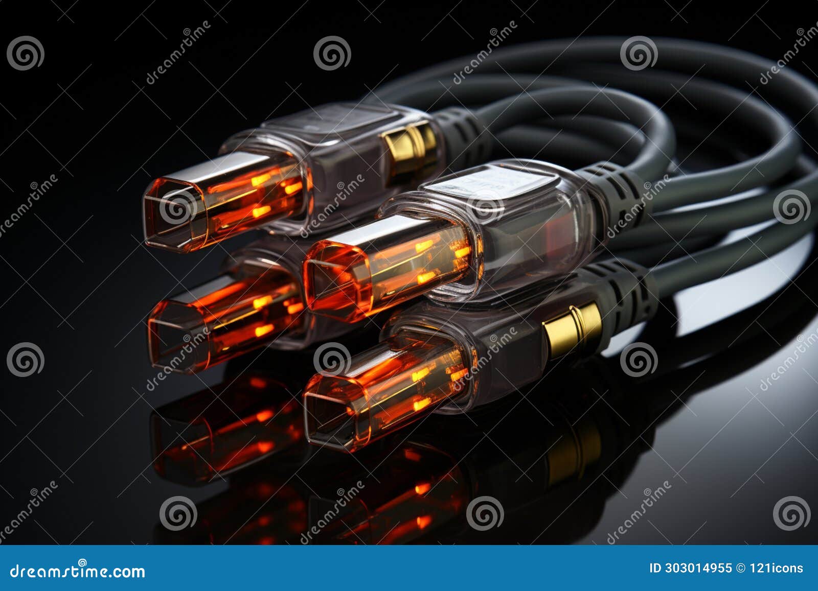 HIFI Interconnect Cable stock illustration. Illustration of cable ...