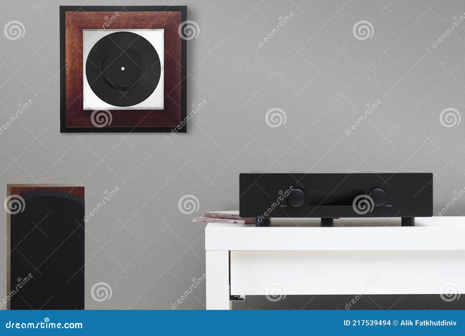 Hifi System Amplifier and Floor Acoustics Stock Photo - Image of ...