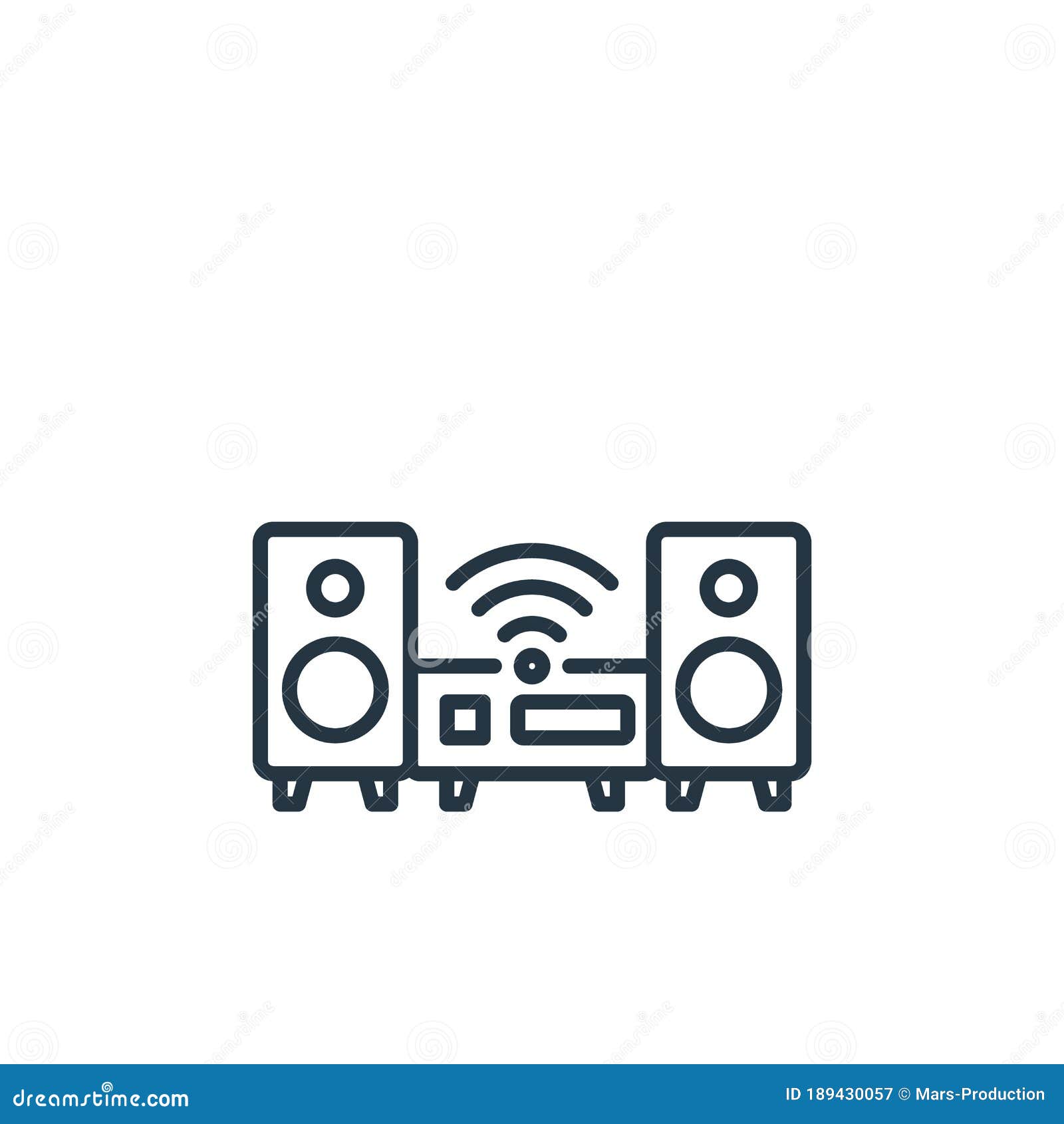 Hifi Vector Icon Isolated On White Background. Outline, Thin Line Hifi ...
