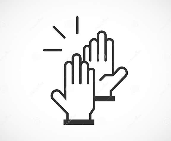 High-five Sign of Success Icon Stock Vector - Illustration of sign ...