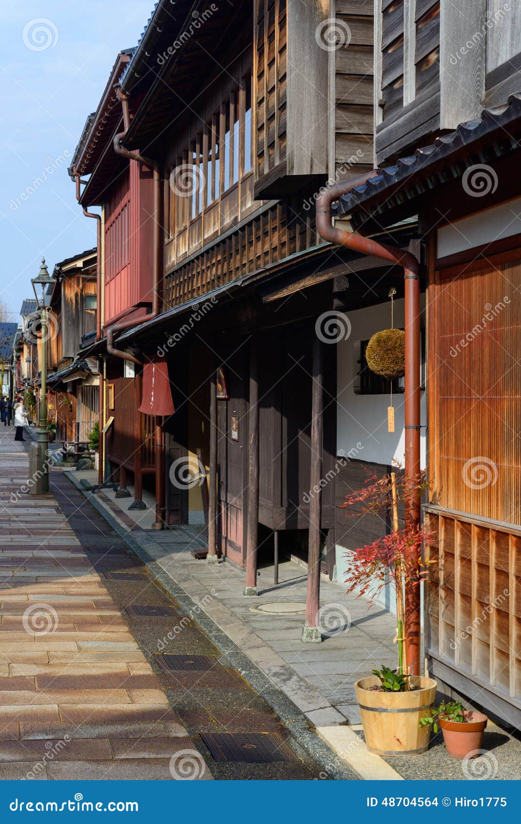 Higashi Chaya District in Kanazawa, Japan Stockfoto - Bild von ...