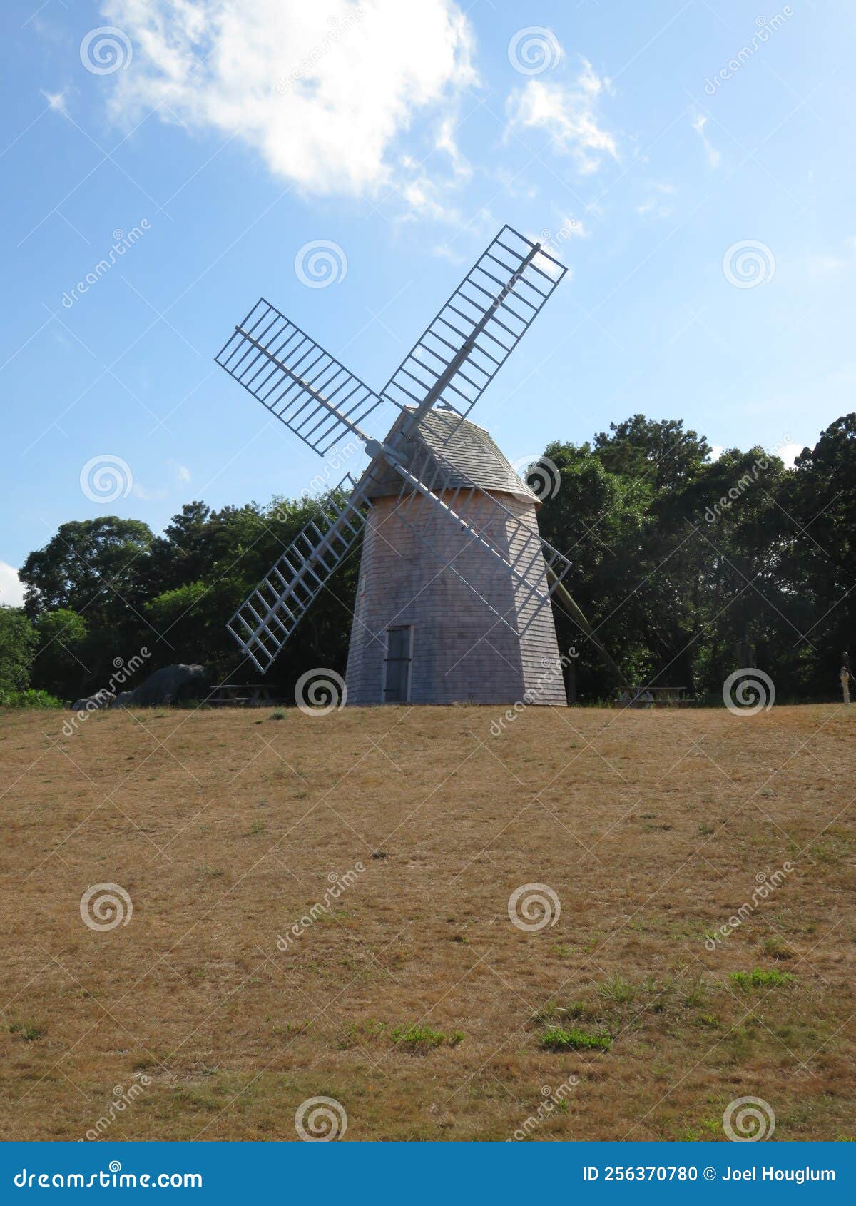 Higgins Farm Windmill stock photo. Image of village - 256370780