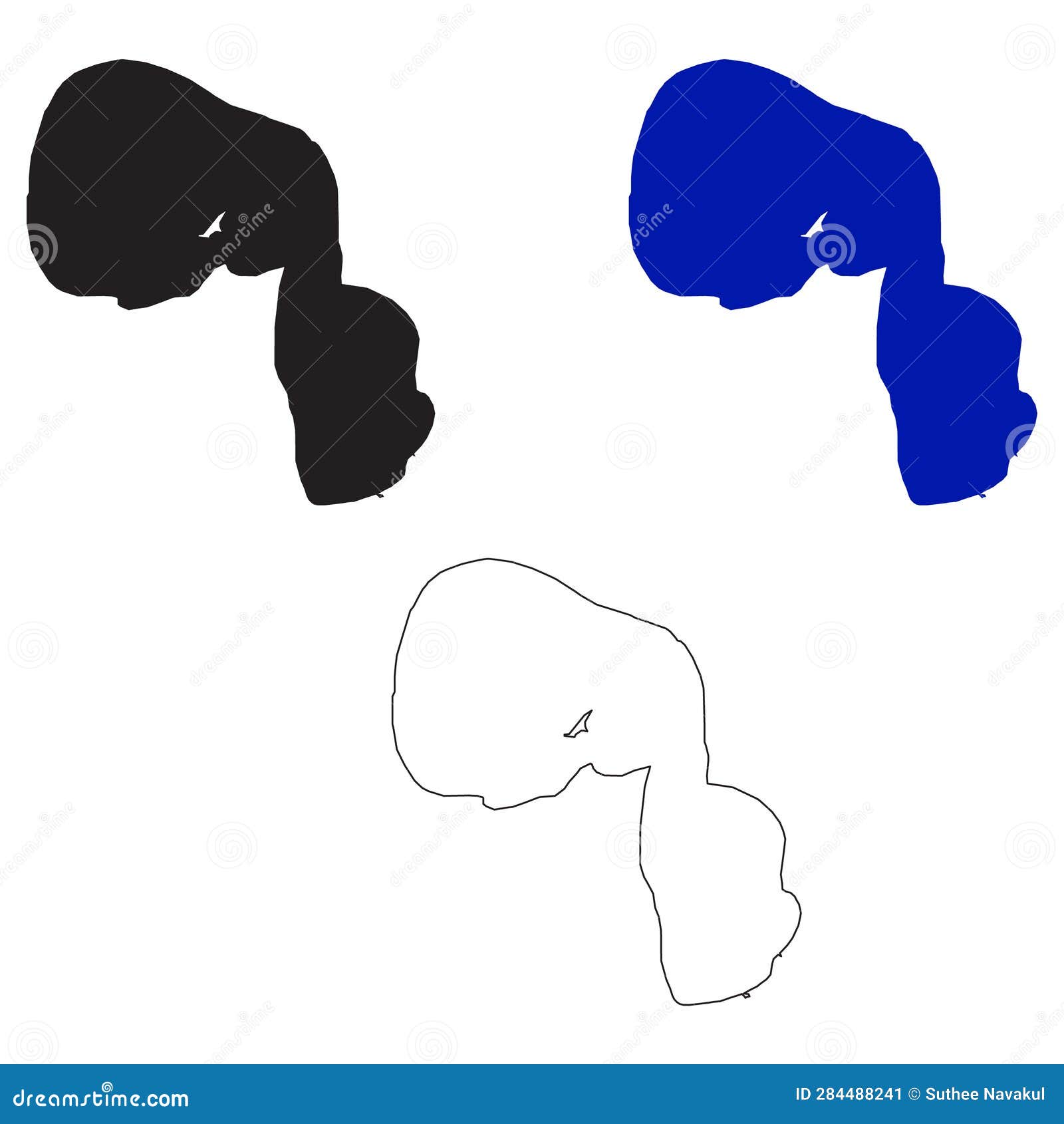 Higgins Lake Map Icon. Lake Higgins Outline. Lake Higgins Michigan ...