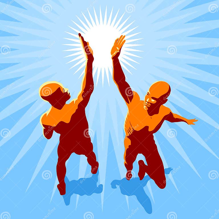 High 5 stock vector. Illustration of athletic, power - 20043063