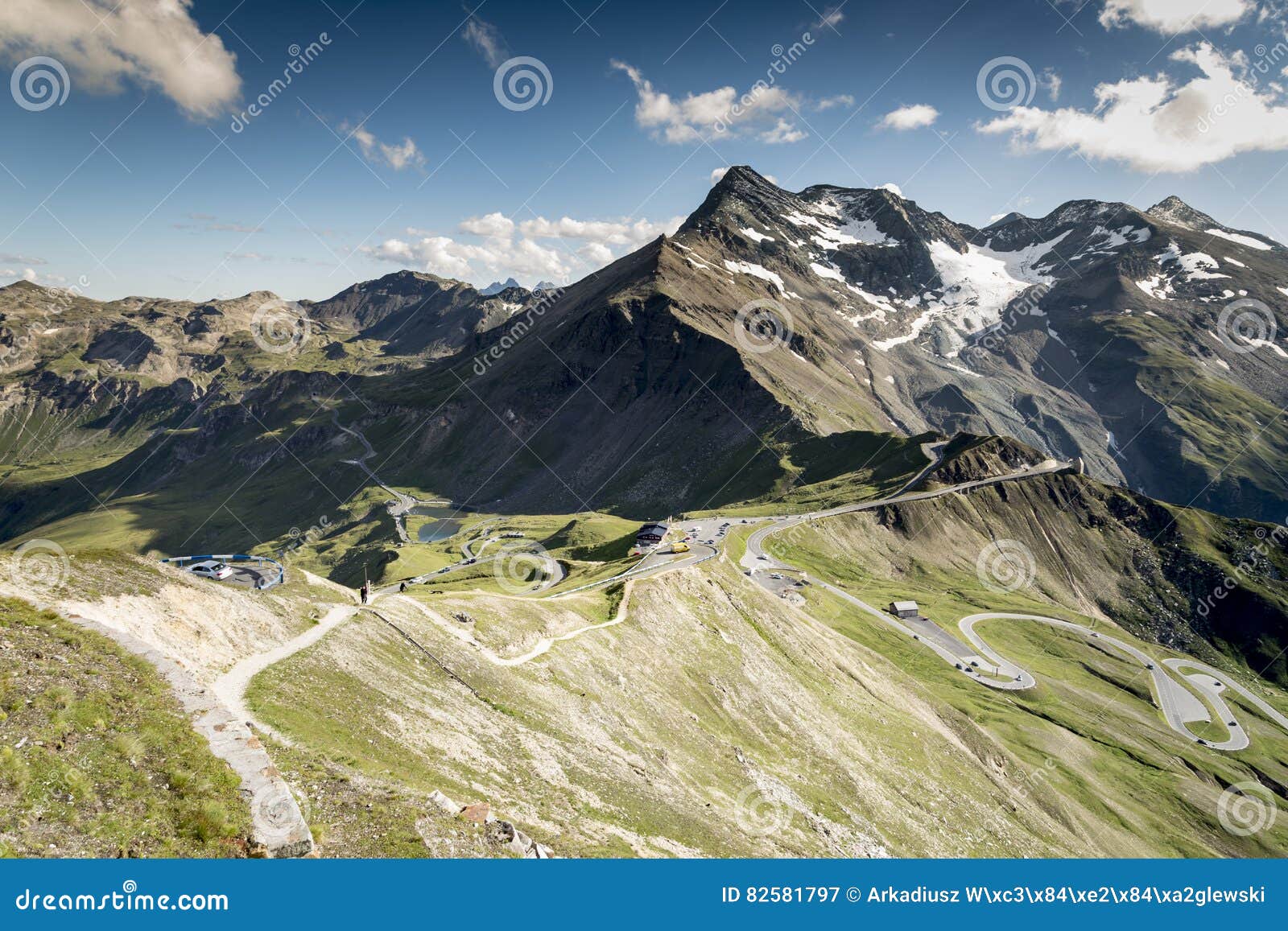 High alpine road stock image. Image of alps, mountains - 82581797