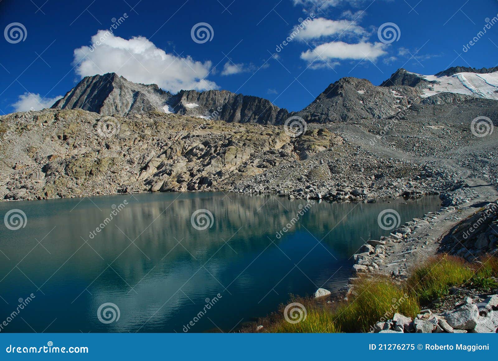 High Altitude Lake. Italian Alps Stock Image - Image of tonale, italian ...
