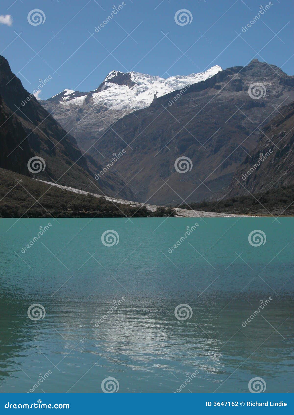 High-altitude lake in Peru stock photo. Image of smooth - 3647162