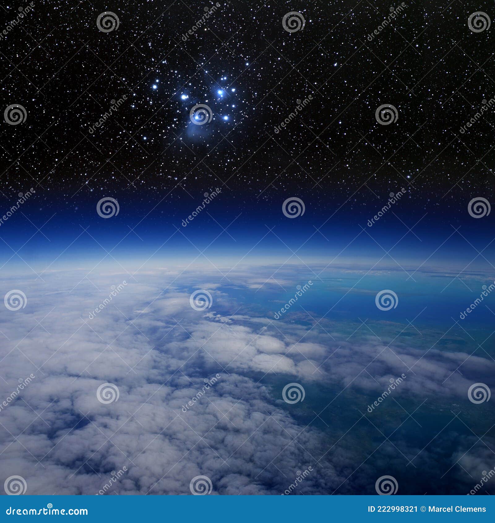 High Altitude View of the Earth Stock Image - Image of cluster, heaven ...