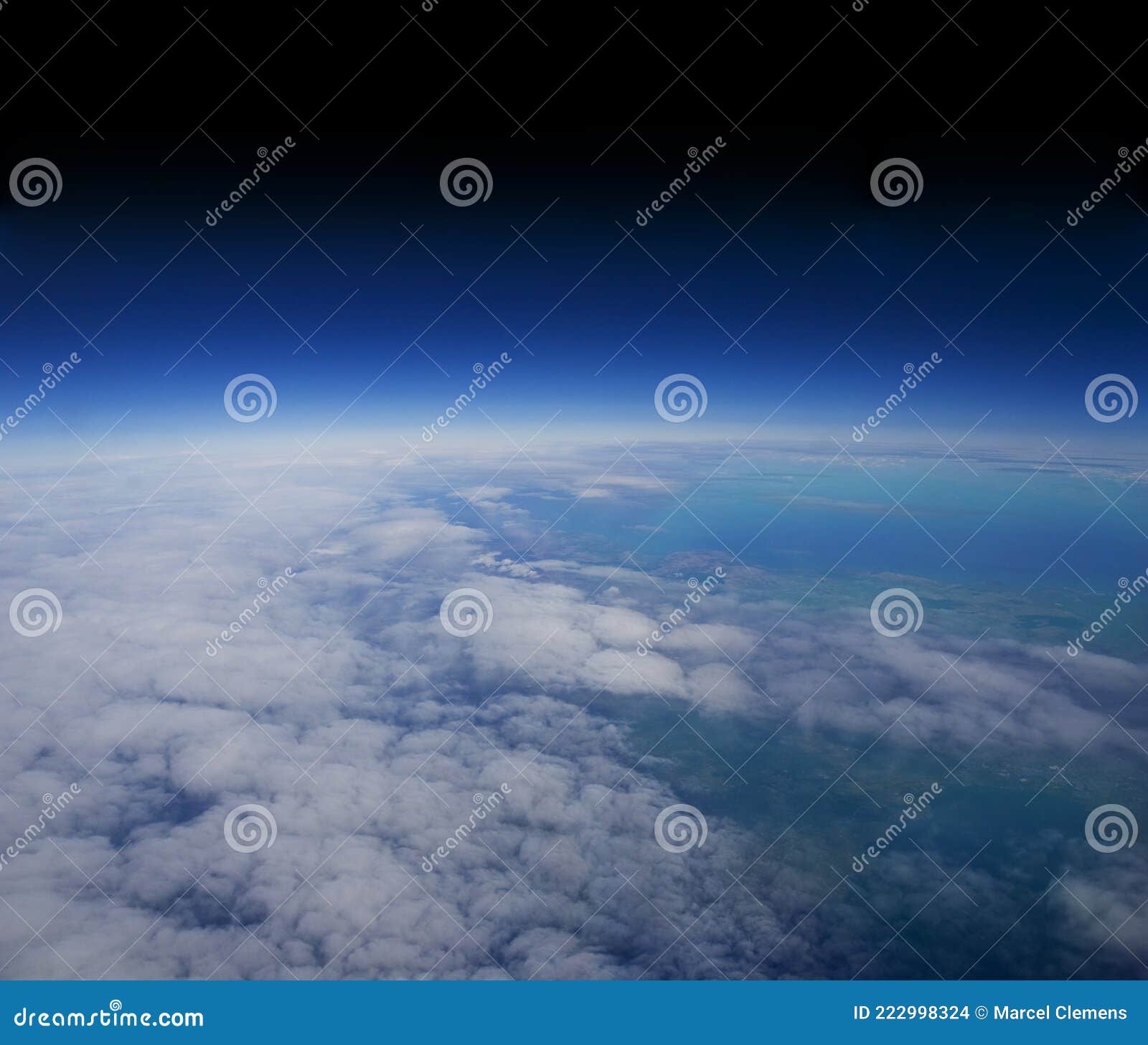 High Altitude View of the Earth Stock Photo - Image of science, black ...