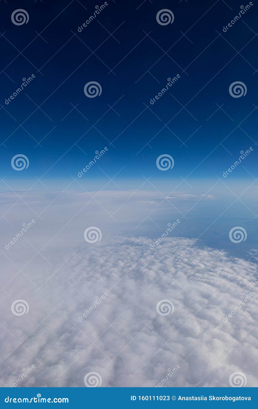 High Altitude View between Sky and Space Stock Image - Image of glow ...