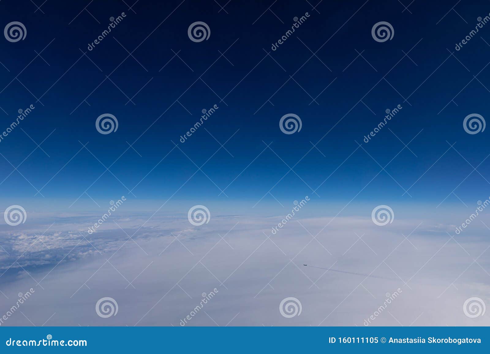 High Altitude View between Sky and Space Stock Image - Image of horizon ...