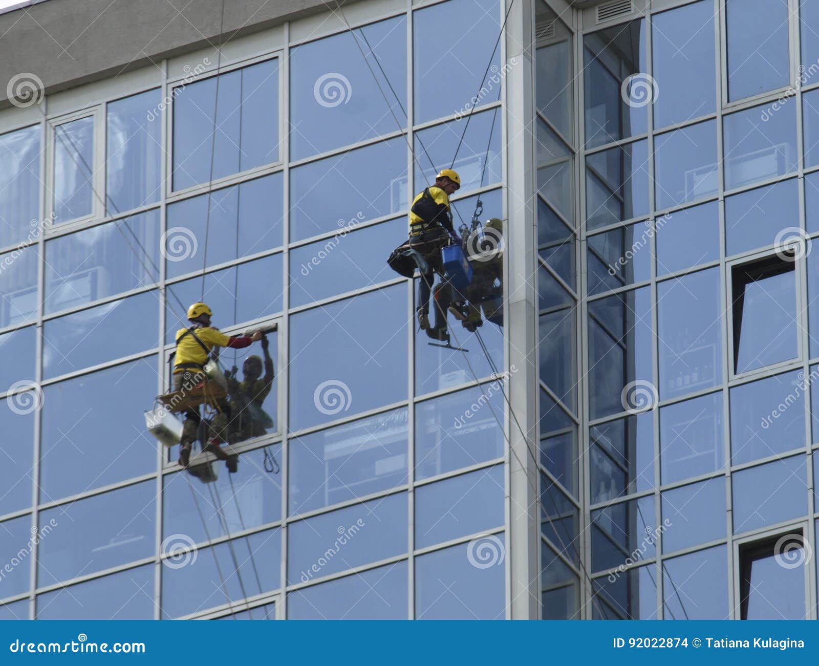 High-altitude work editorial stock image. Image of apartment - 92022874