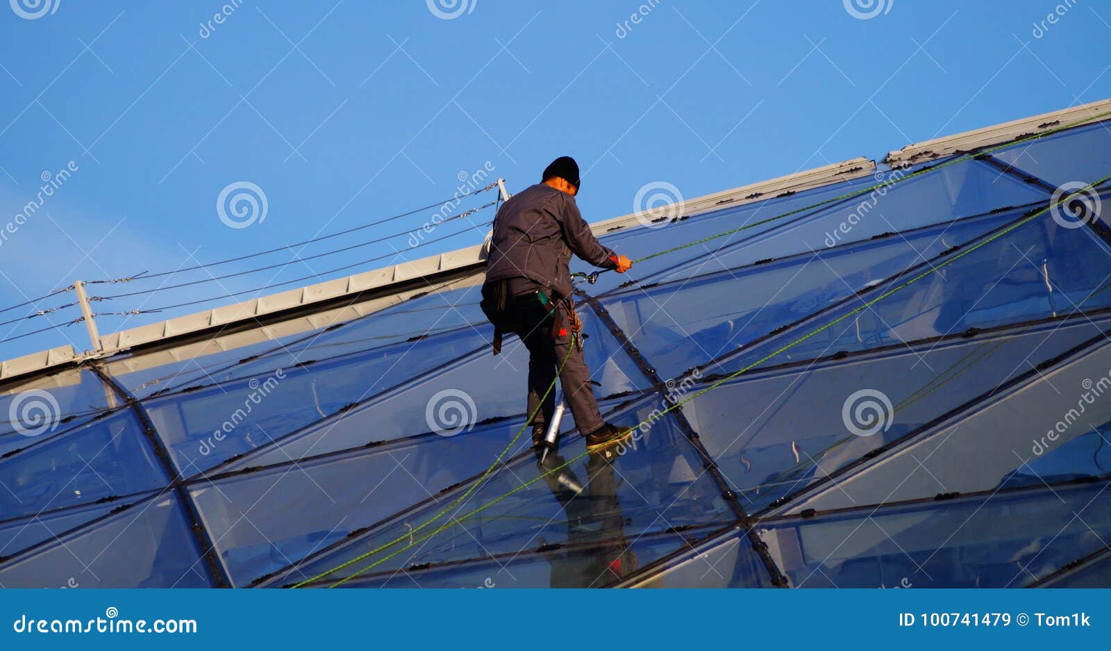 High-altitude Work on a Skyscraper Editorial Stock Image - Image of ...