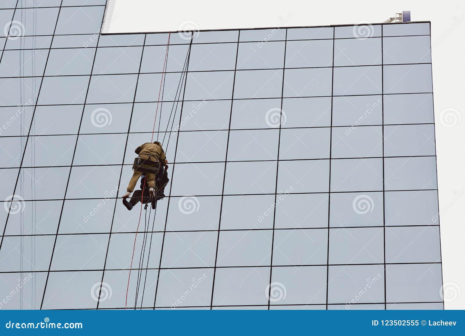 High-altitude Work on Tall Buildings Skyscrapers Editorial Image ...