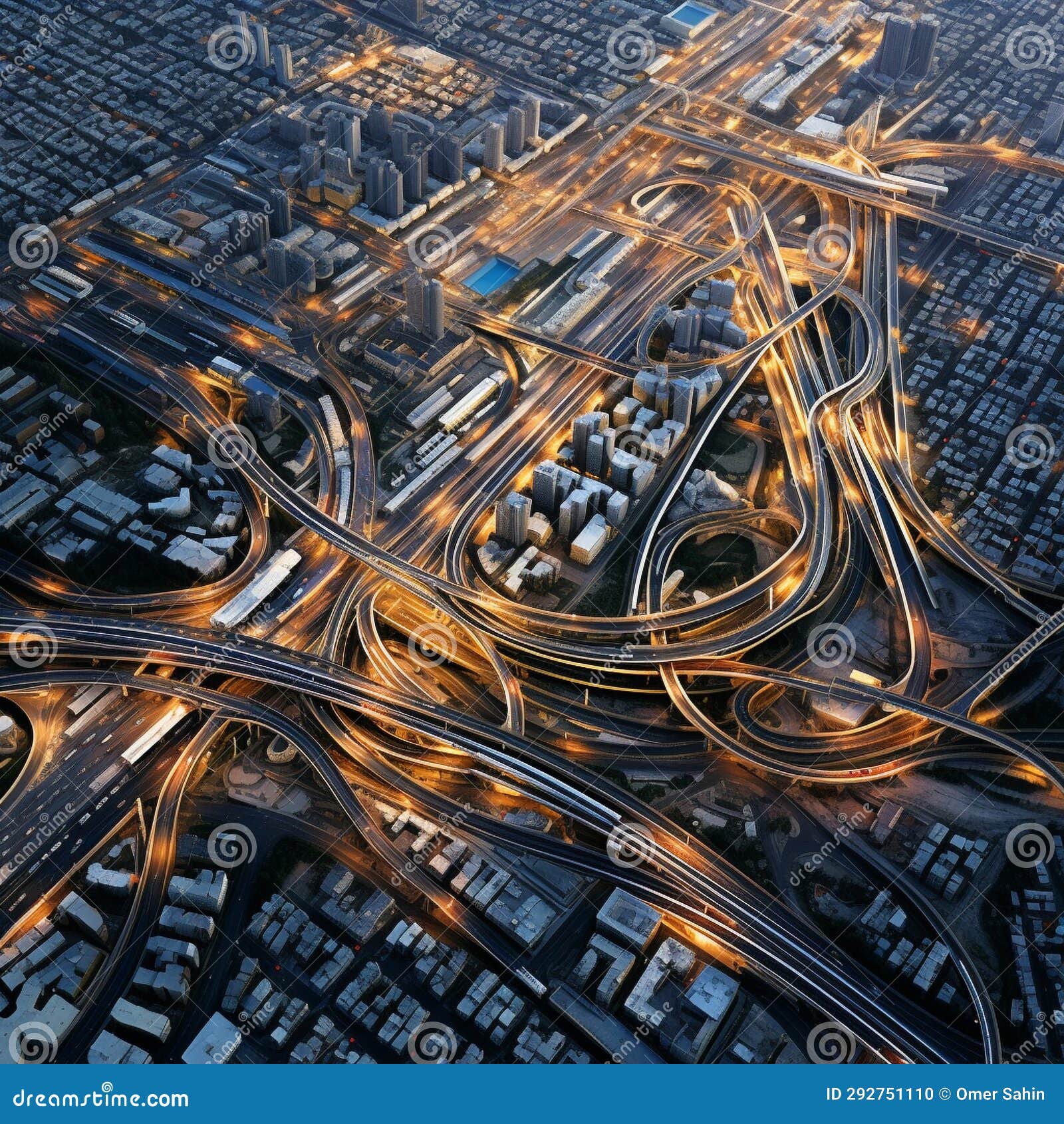 High-Angle Aerial View of Complex Railway Junction Stock Photo - Image ...