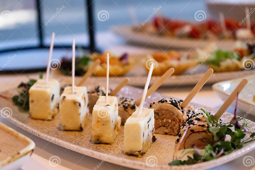 High Angle Closeup Shot of Different Types of Refreshments on a Table ...