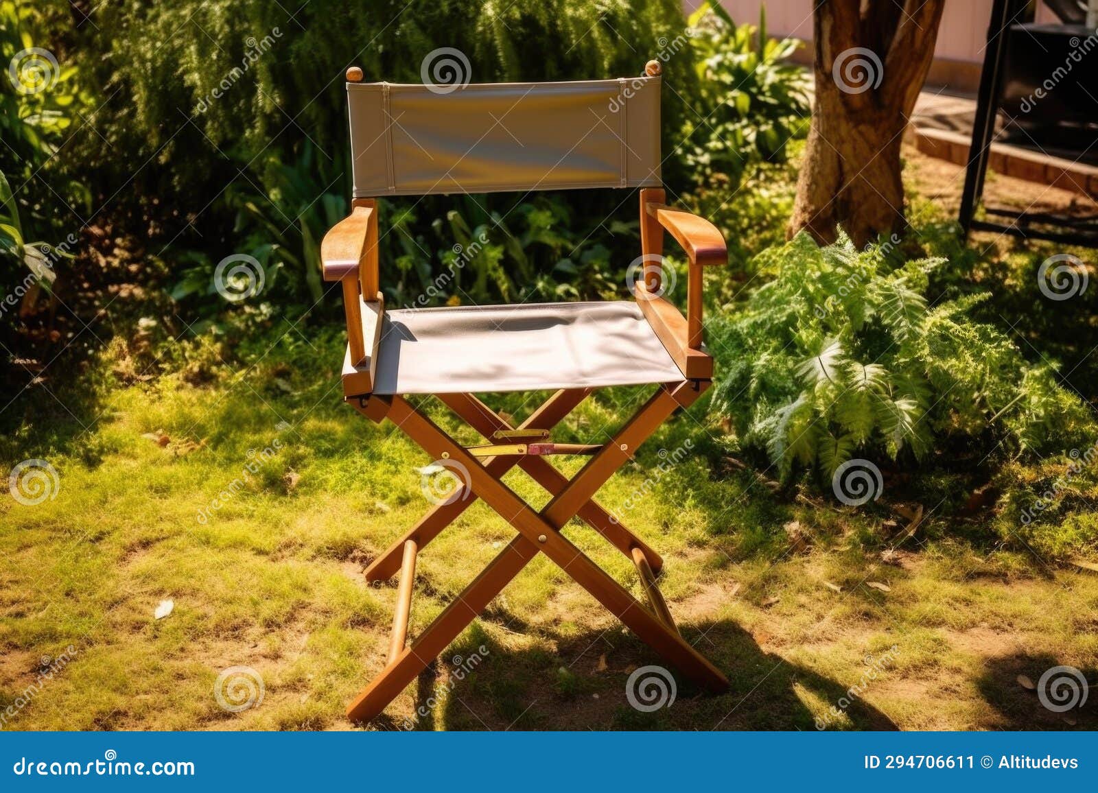 High Angle Image of the Directors Chair Stock Illustration ...
