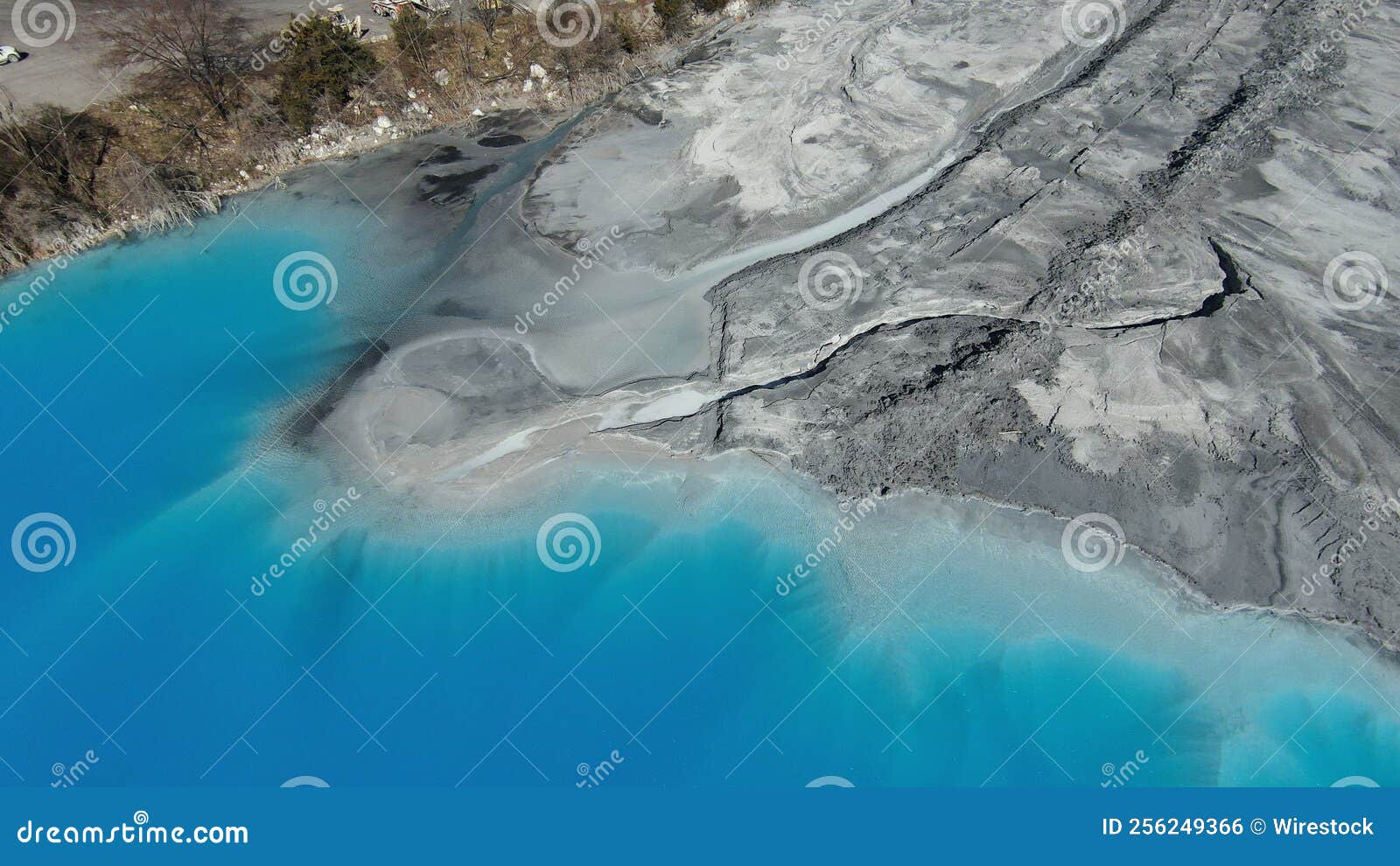 High-angle Long Exposure of Blue Water Waves by the Gray Slope Stock ...