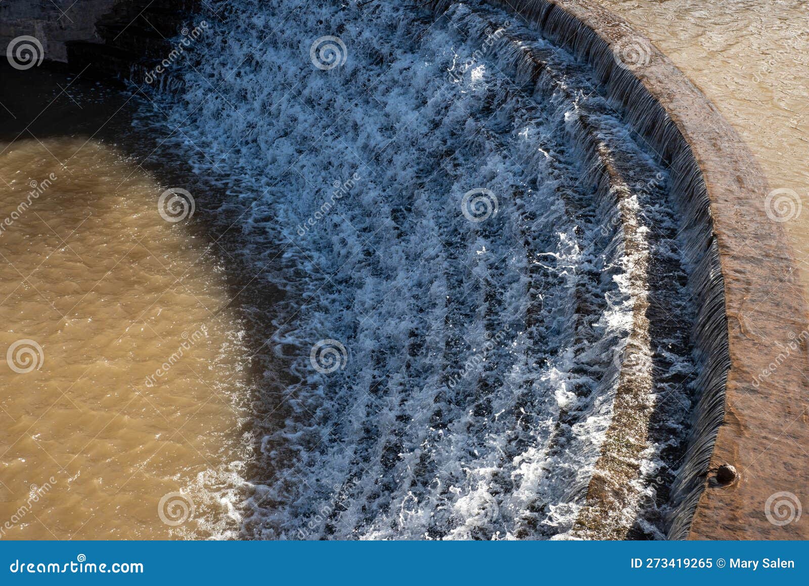 High Angle Overhead View of Cascading Waterfall Stock Image - Image of ...
