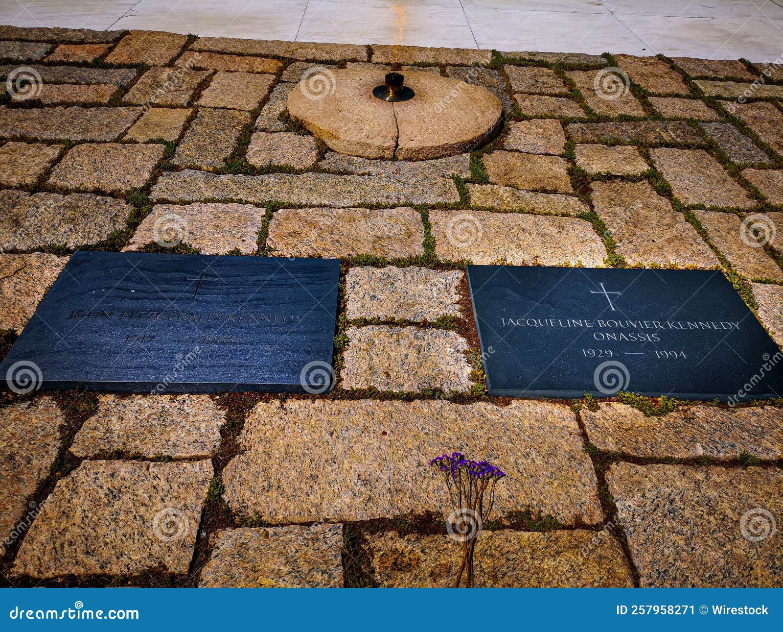 High Angle Shoot of Gravestones in a Cemetery Stock Image - Image of ...