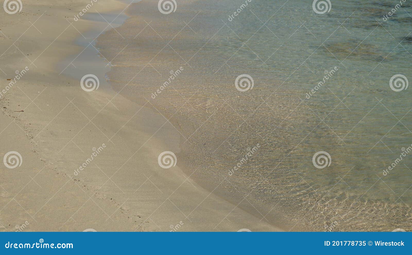 High Angle Shot of the Beach Where the Sea Meets the Sand Stock Image ...