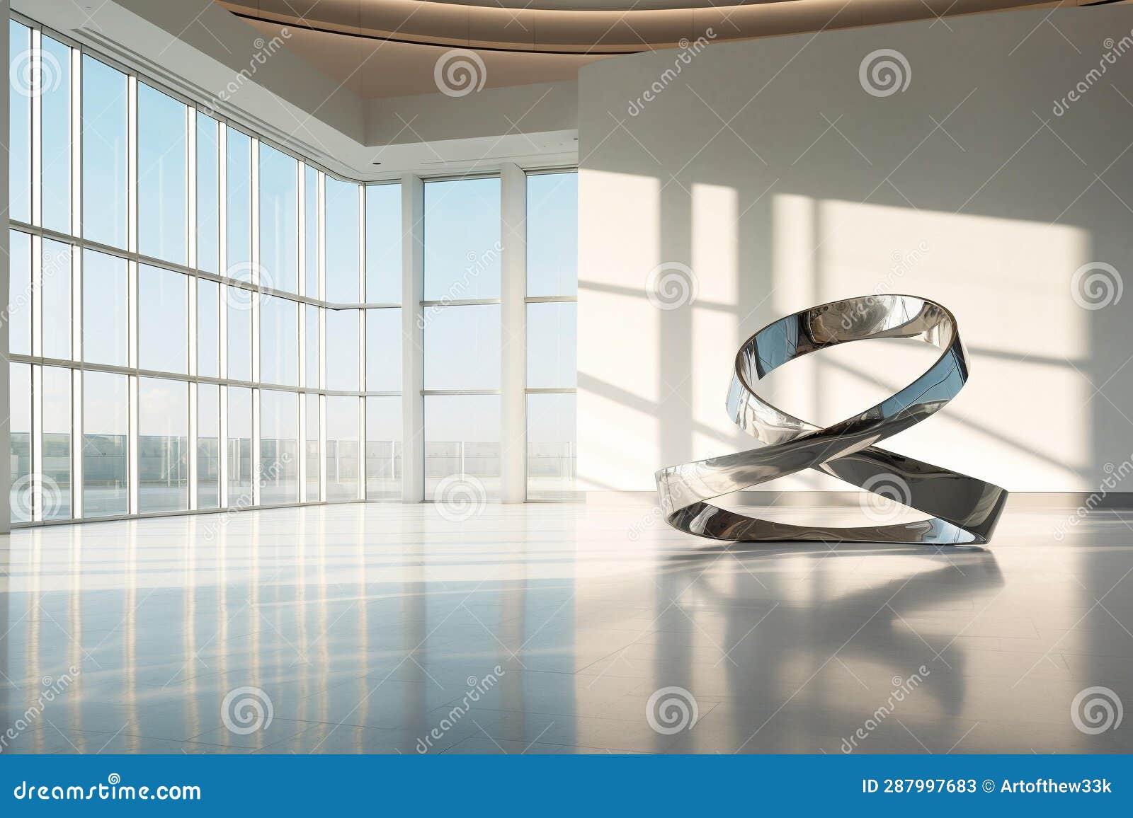 Exploring Abstract Architectural Designs: Twisting Metallic Sculpture ...