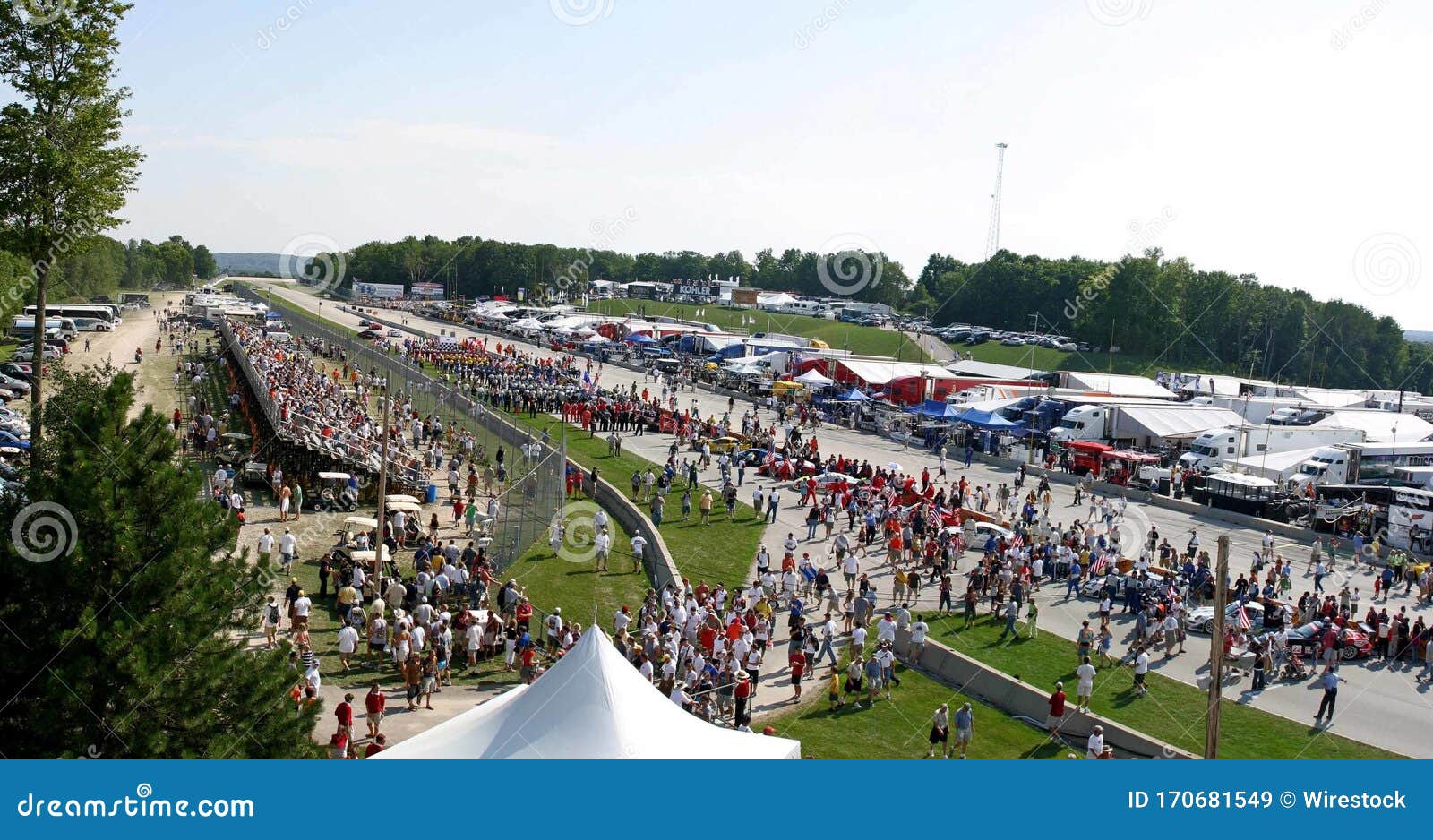 High Angle Shot of Crowded People with Tents on the Sides Editorial ...