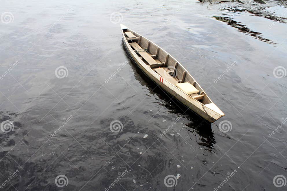 High Angle Shot of an Empty Boat Stock Photo - Image of boat, outdoor ...