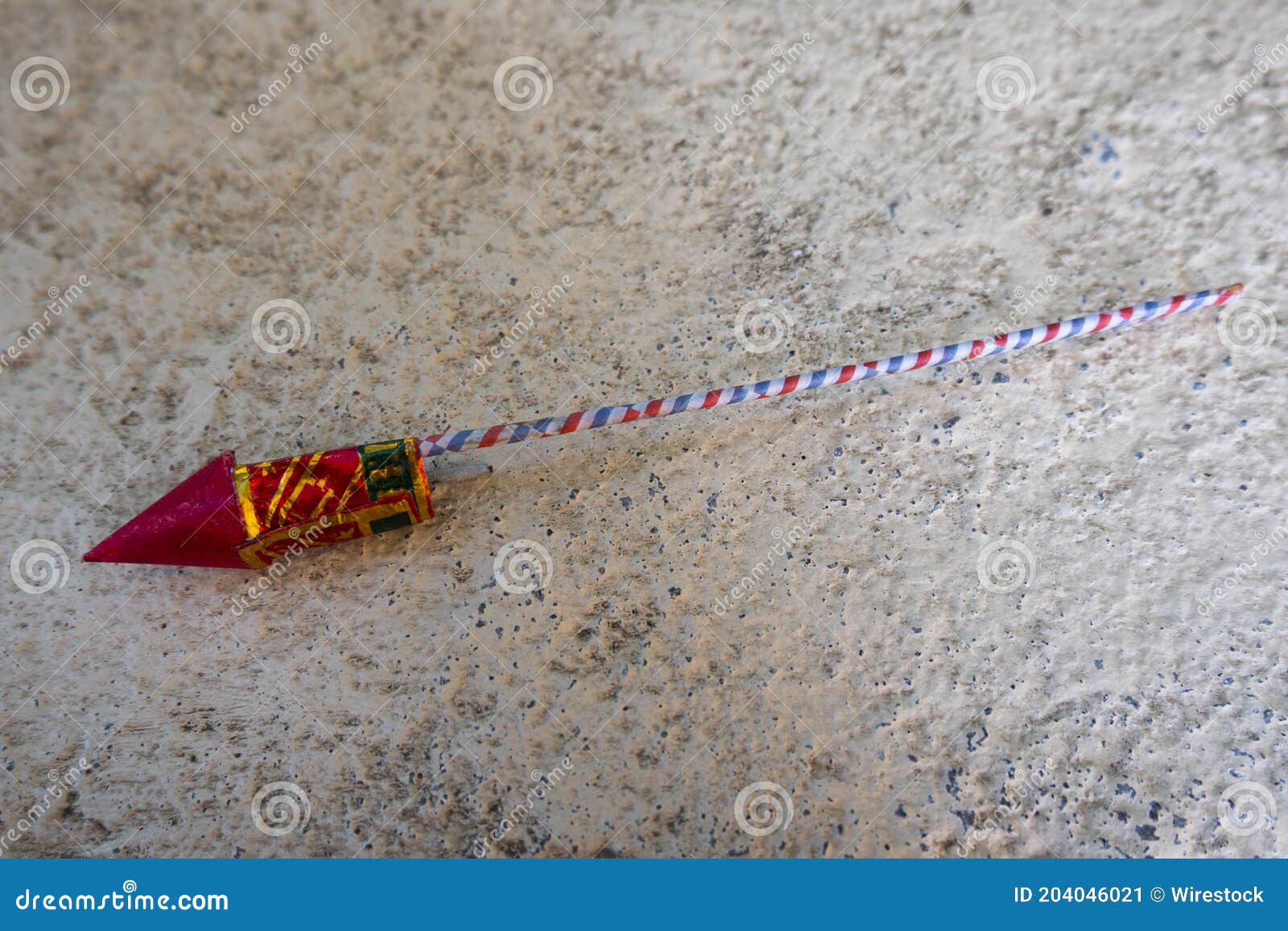 Firework Rocket Exploding In Night Sky Stock Photography ...