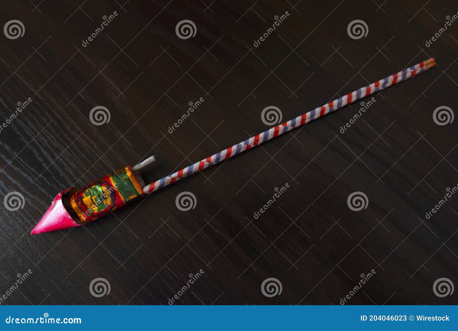 Firework Rocket Exploding In Night Sky Stock Photography ...