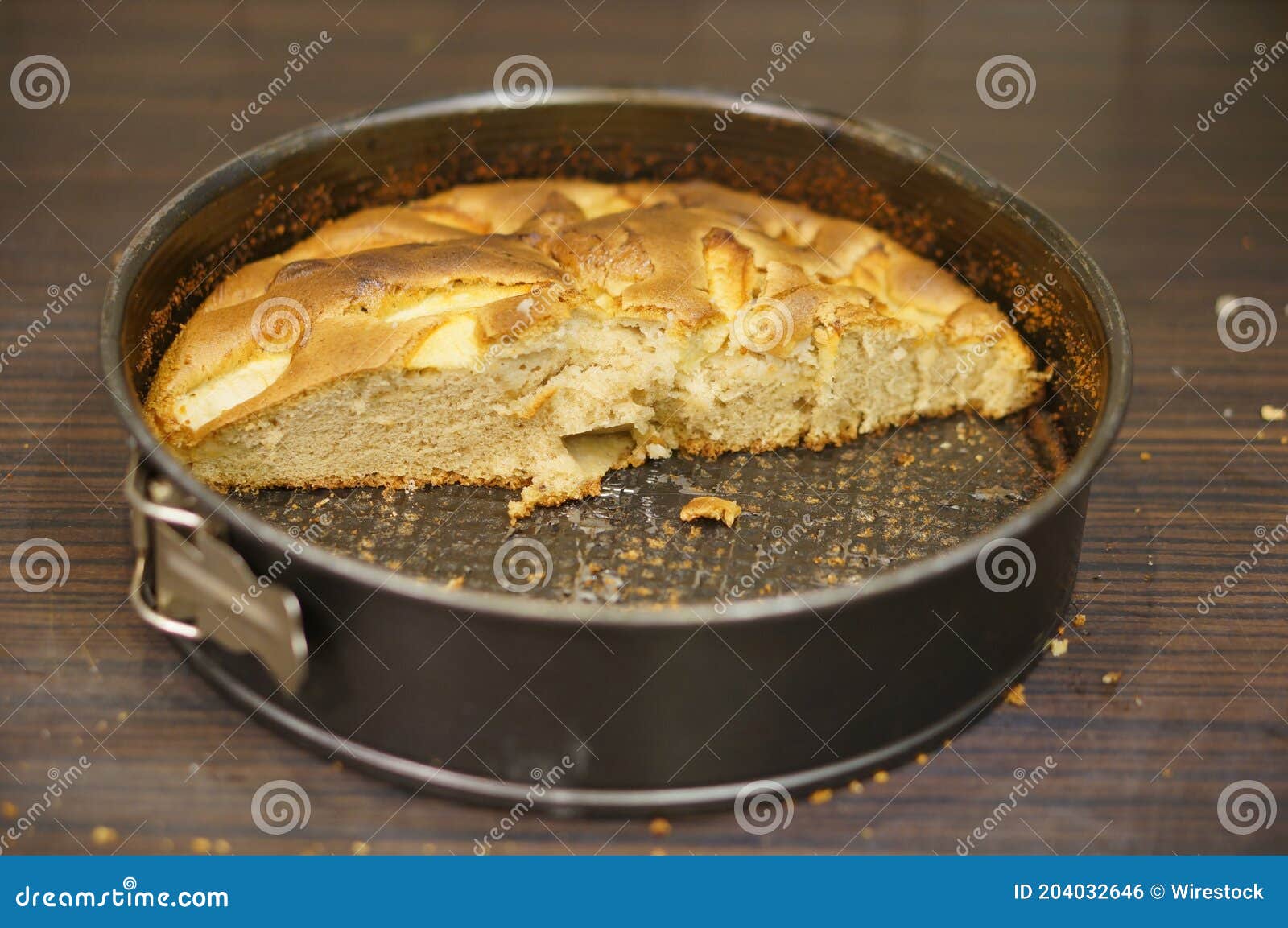 High Angle Shot of a Homemade Pie Stock Photo - Image of traditional ...