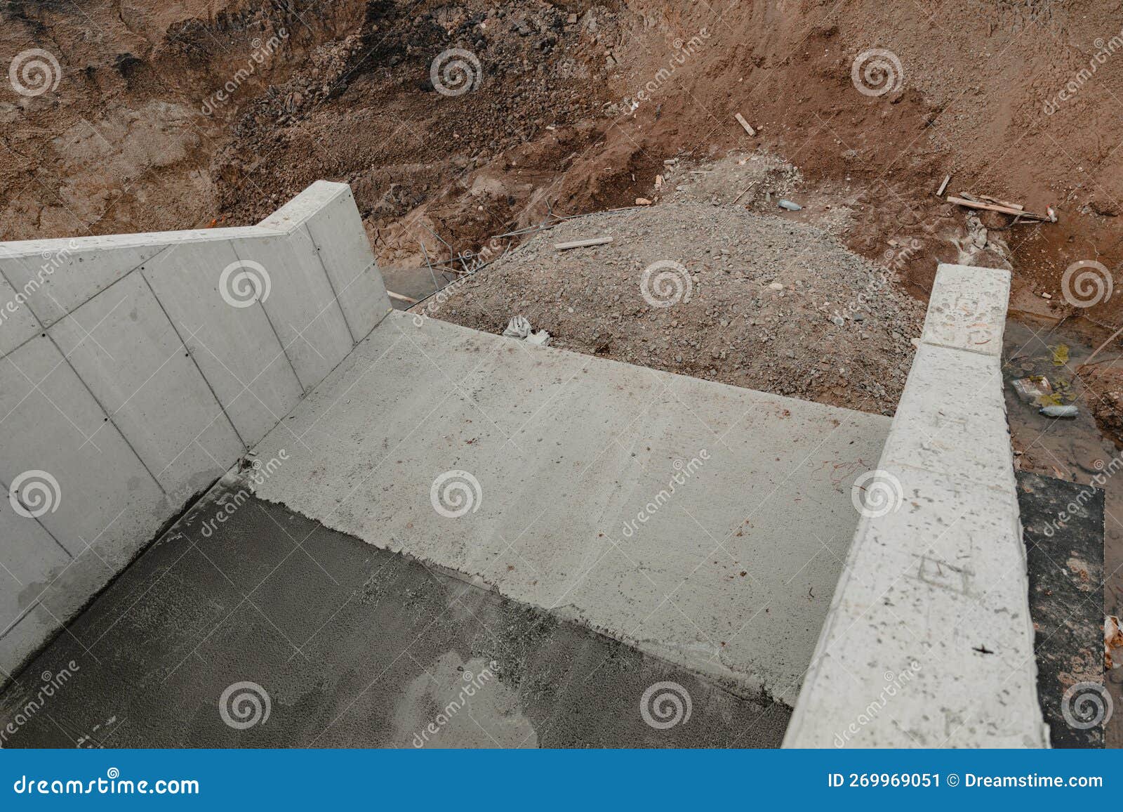 Monolithic Foundation Formwork. Forms Vertical Formwork Structures For ...