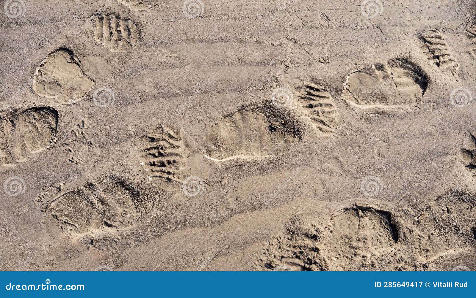 High Angle Shot of Natural Traces on the Sand Stock Image - Image of ...